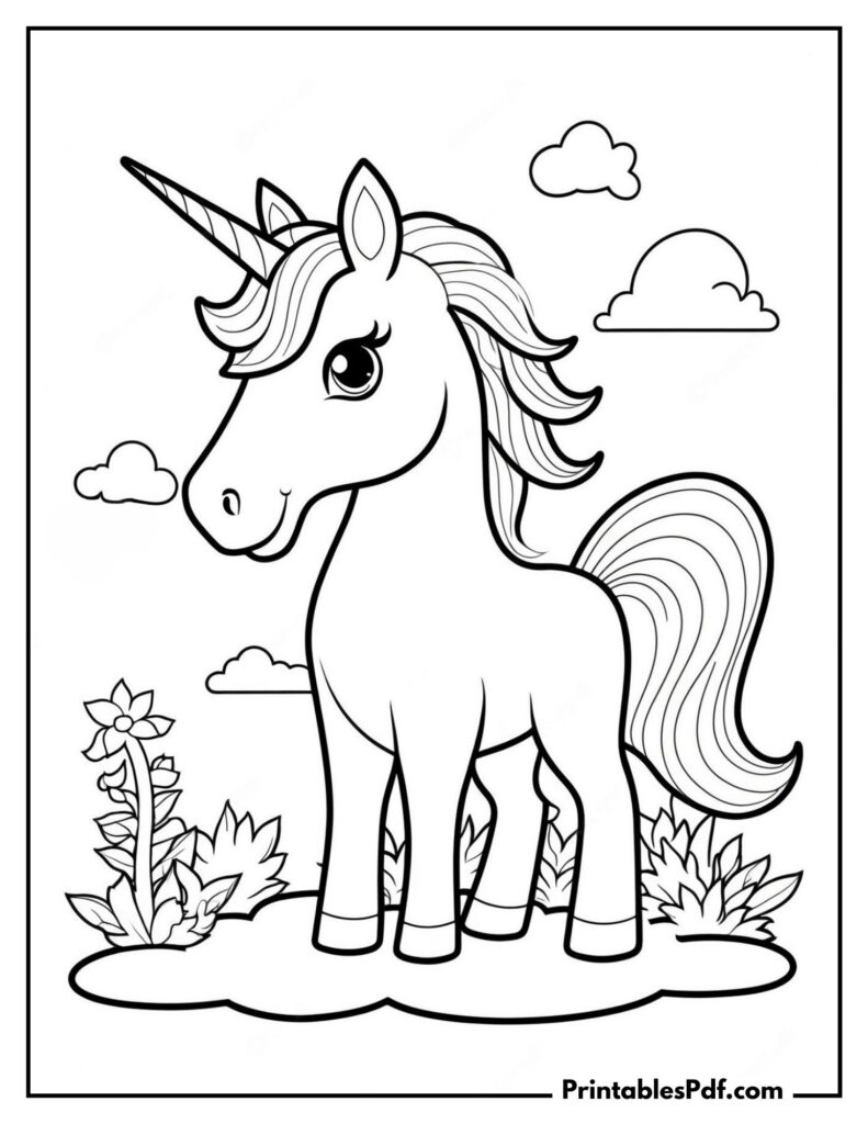 Free Coloring Unicorn Pages: Printable & Fun for Kids of All Ages ...