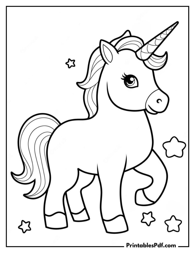 Free Coloring Unicorn Pages: Printable & Fun for Kids of All Ages ...