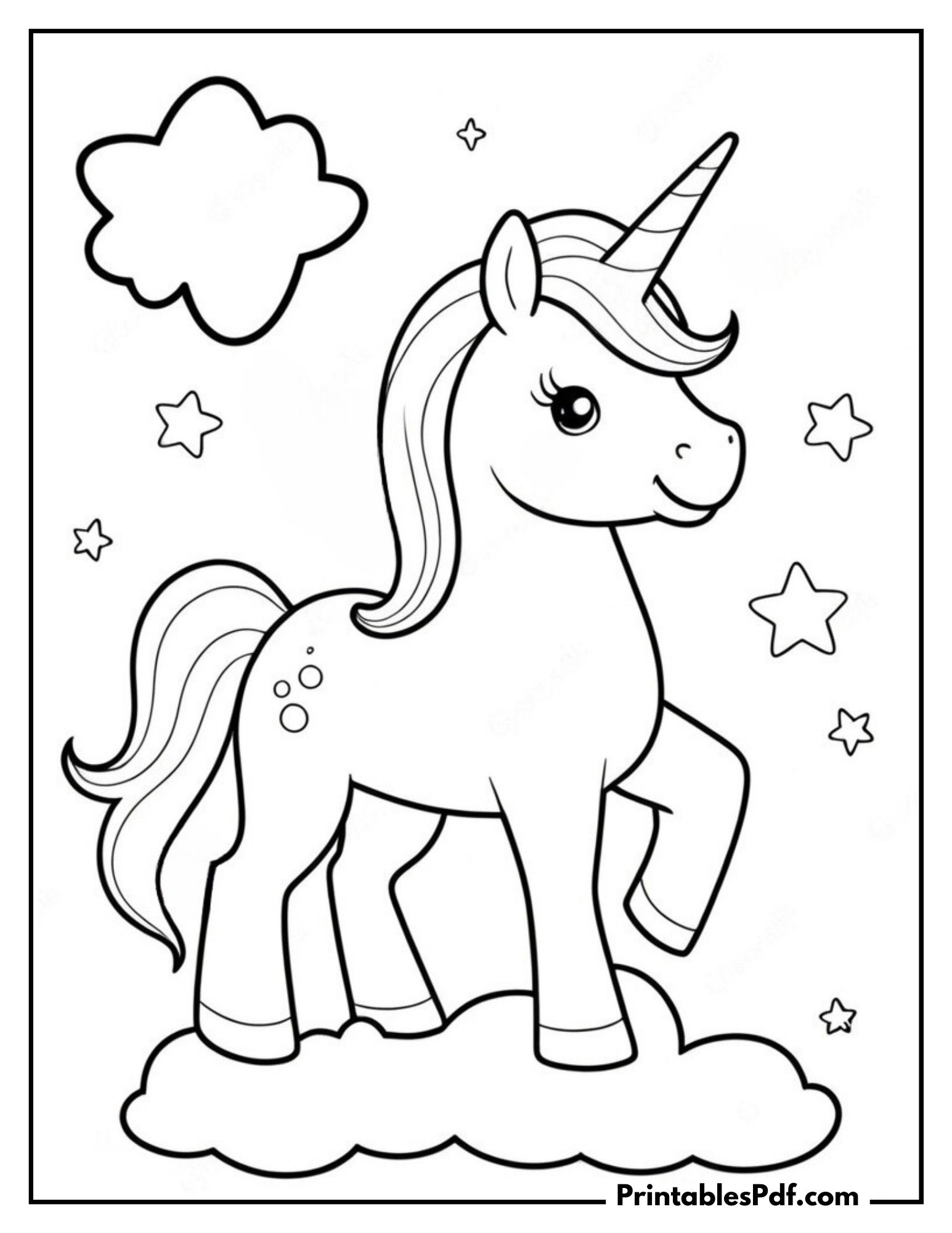 Free Coloring Unicorn Pages: Printable & Fun for Kids of All Ages ...